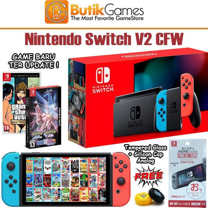 Jual Nintendo Switch Console CFW 256GB Bonus Full Game | Shopee Indonesia