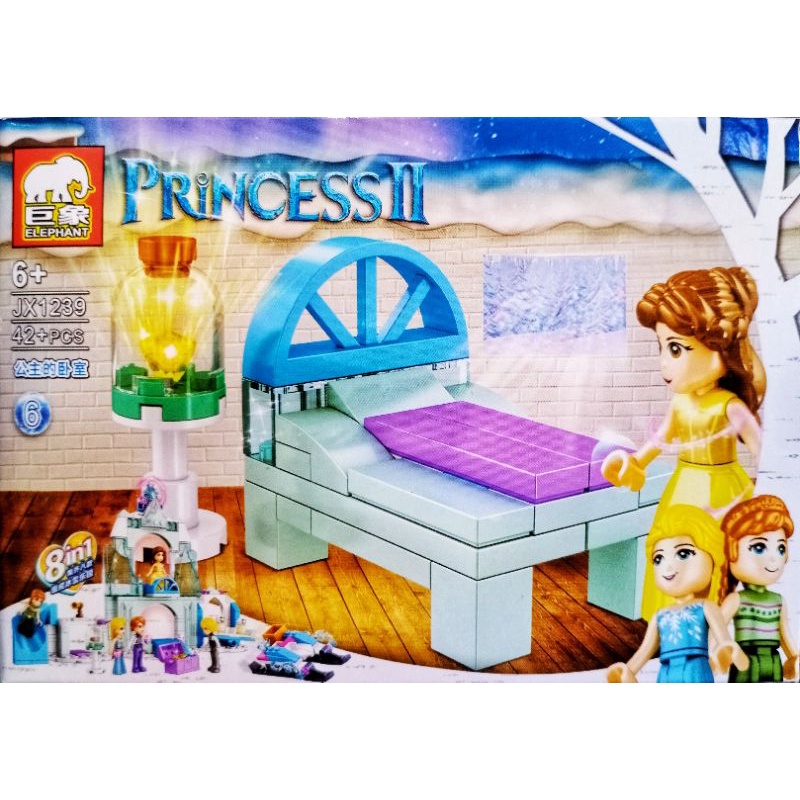 Jual MAINAN BALOK FROZEN ANNA ELSA LENGKAP AKSESORIS JX1239 OLAF KASTIL ...