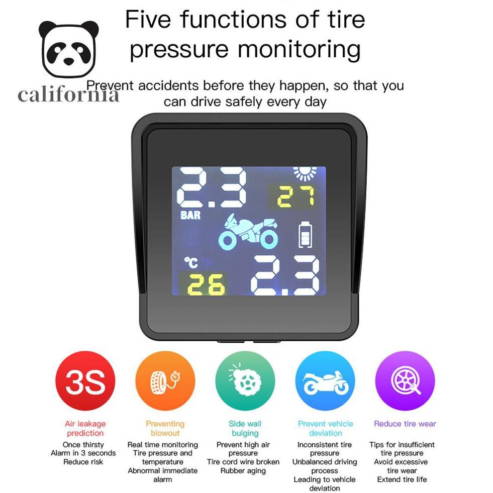 Jual TPMS / ALAT MONITOR PENGATUR TEKANAN ANGIN BAN MOTOR TENAGA SURYA ...