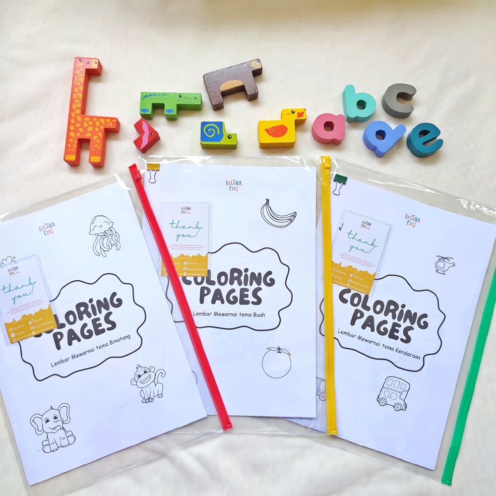 Jual Worksheet Mewarnai 10 Lembar Kerja Anak Aktivitas Mewarnai Beragam ...