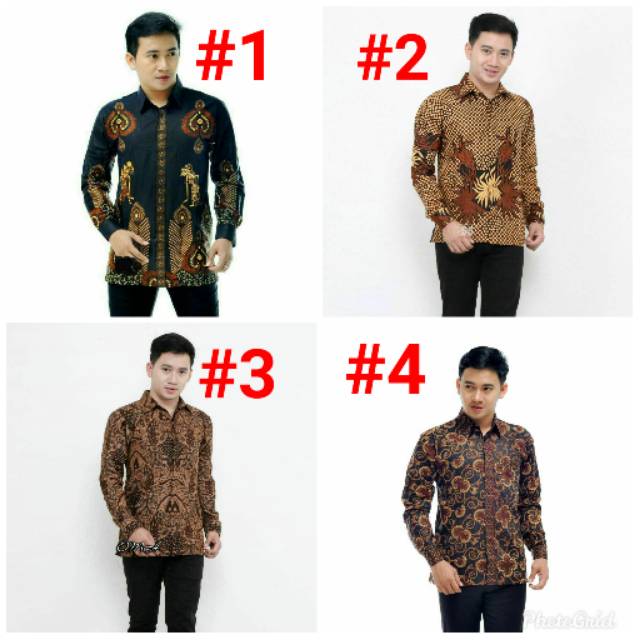 Jual Baju batik pria hem kolo btik kombinasi Batik Pekalongan seragam ...