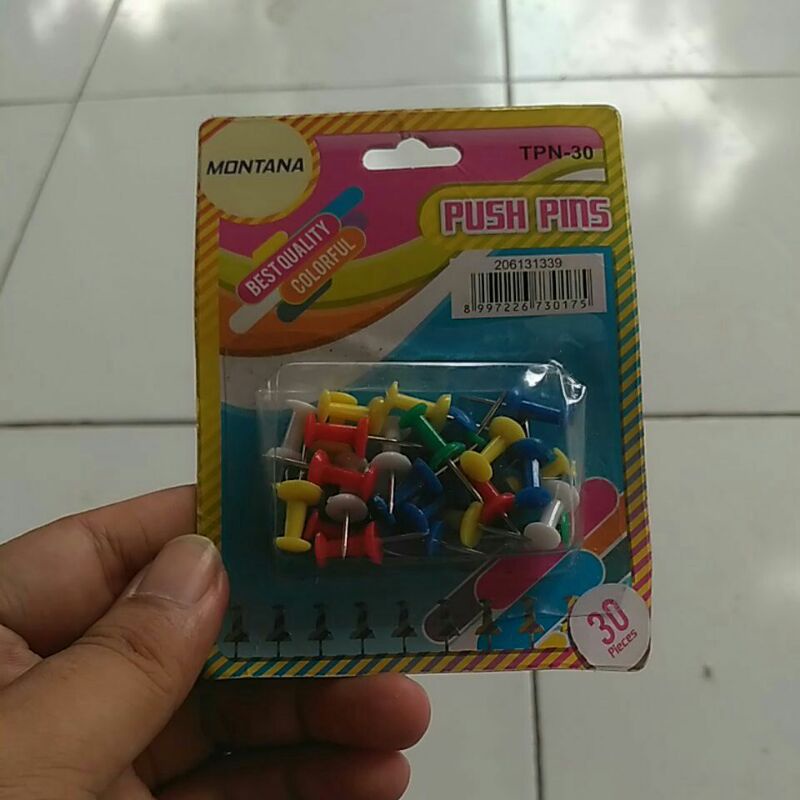 Jual Push Pin / Jarum Tekan / Paku Pin | Shopee Indonesia