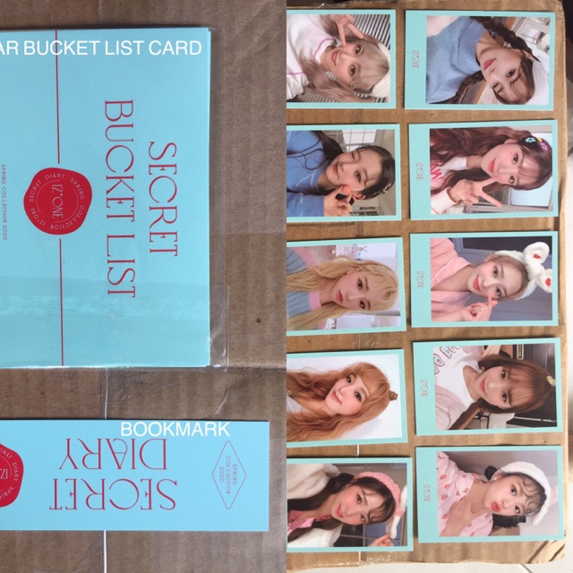 Jual IZONE SECRET DIARY POLAROID AR BUCKET LIST BOOKMARK - CALENDAR ...