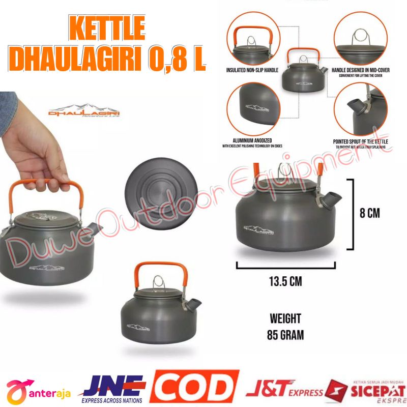 Jual Kettle Dhaulagiri-ketel pemanas air-Ketel camping-ketel outdoor ...