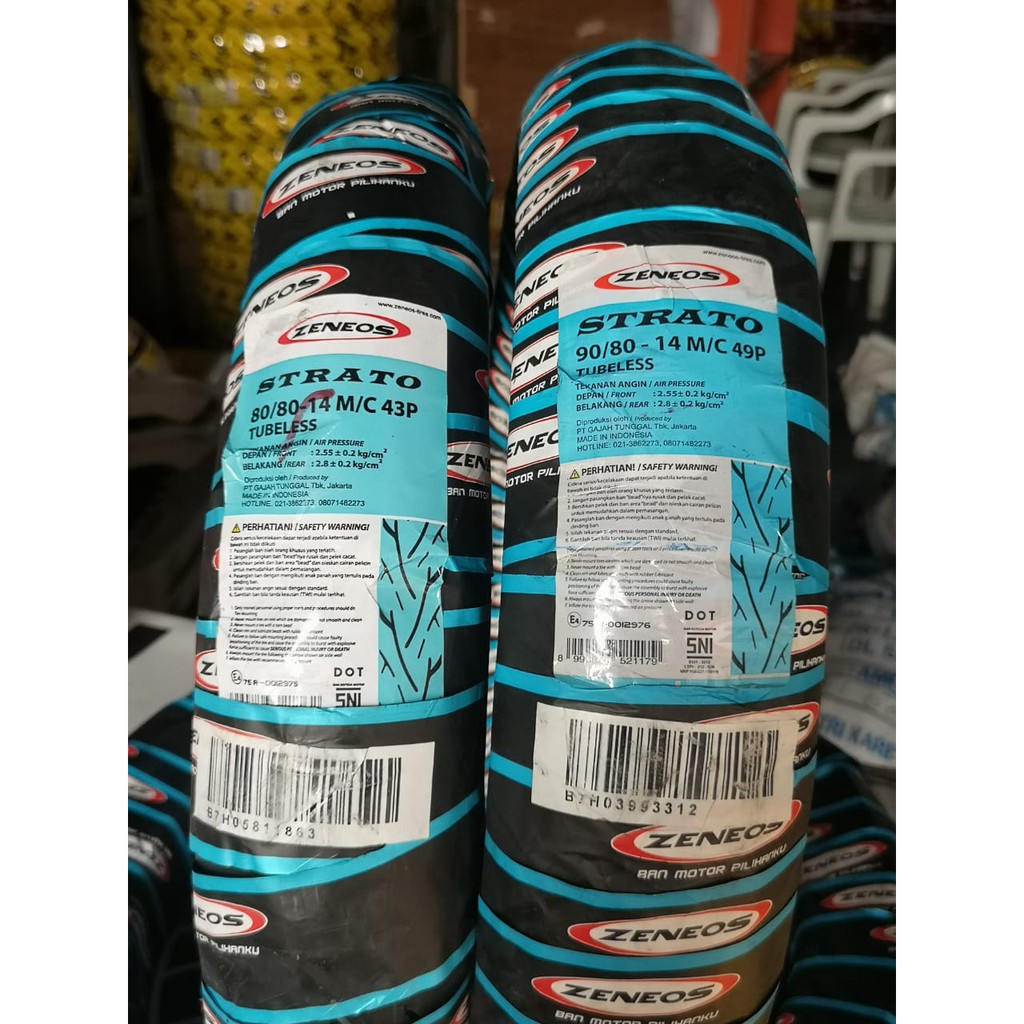 Jual PAKET 2 BAN - STRATO ( Uk CEK VARIAN ) 80 80 14 / 90 80 14 / 100 ...