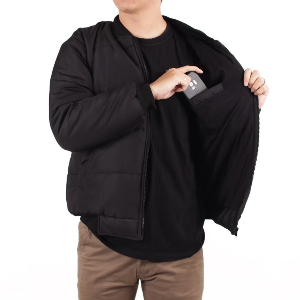 Jual Jaket Bomber Saku Dalam | Shopee Indonesia