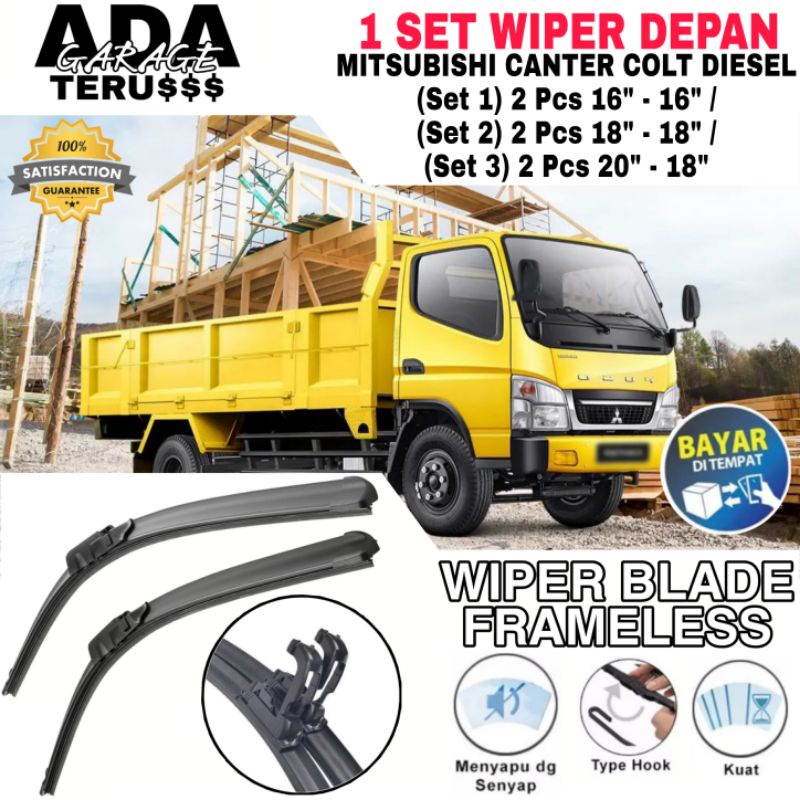 Jual Wiper Blade Frameless Truck Mitsubishi Canter Colt Diesel Sepasang ...
