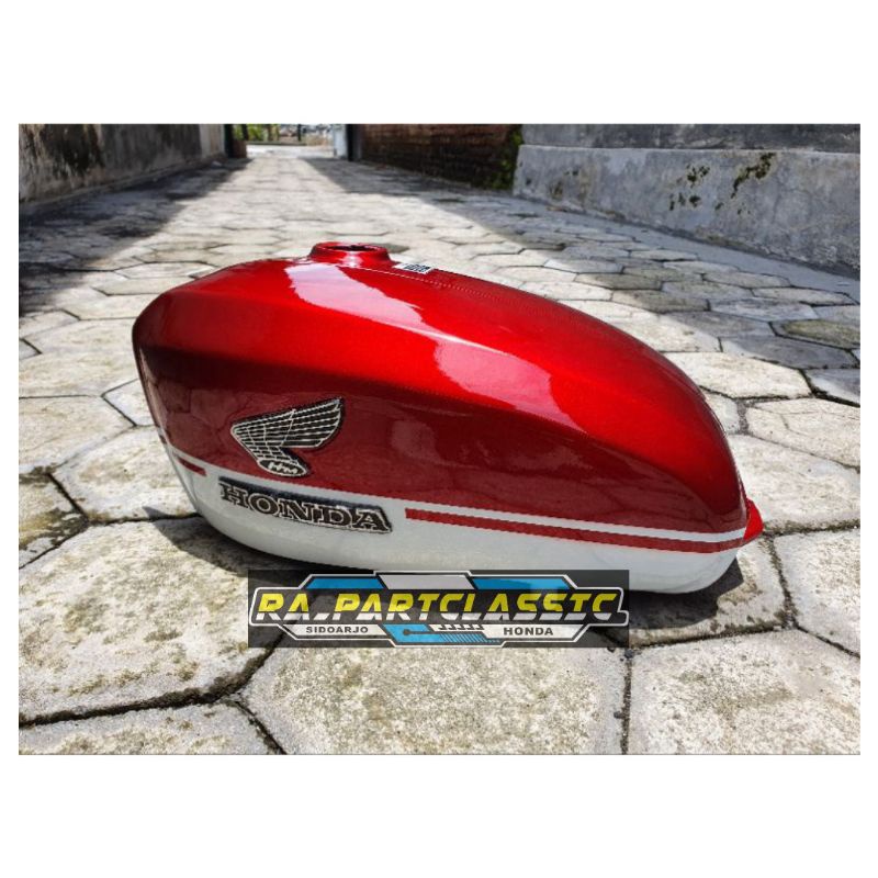 Jual TANGKI CB CAT MERAH PUTIH CLASSIC BAHAN GALVANIS PRES | Shopee ...
