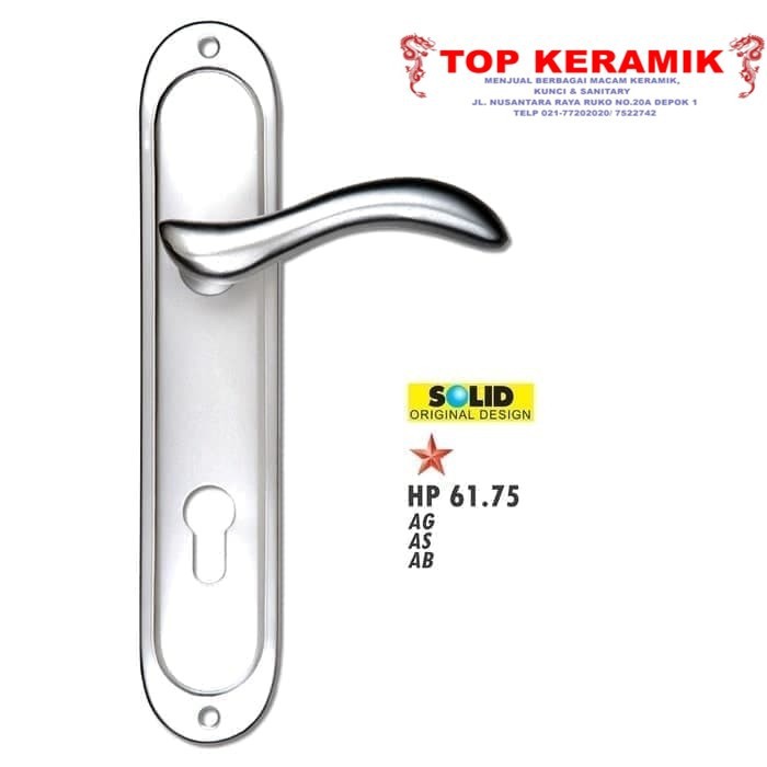 Jual Handle Pintu SOLID HP 61.75 AS/AG | Shopee Indonesia