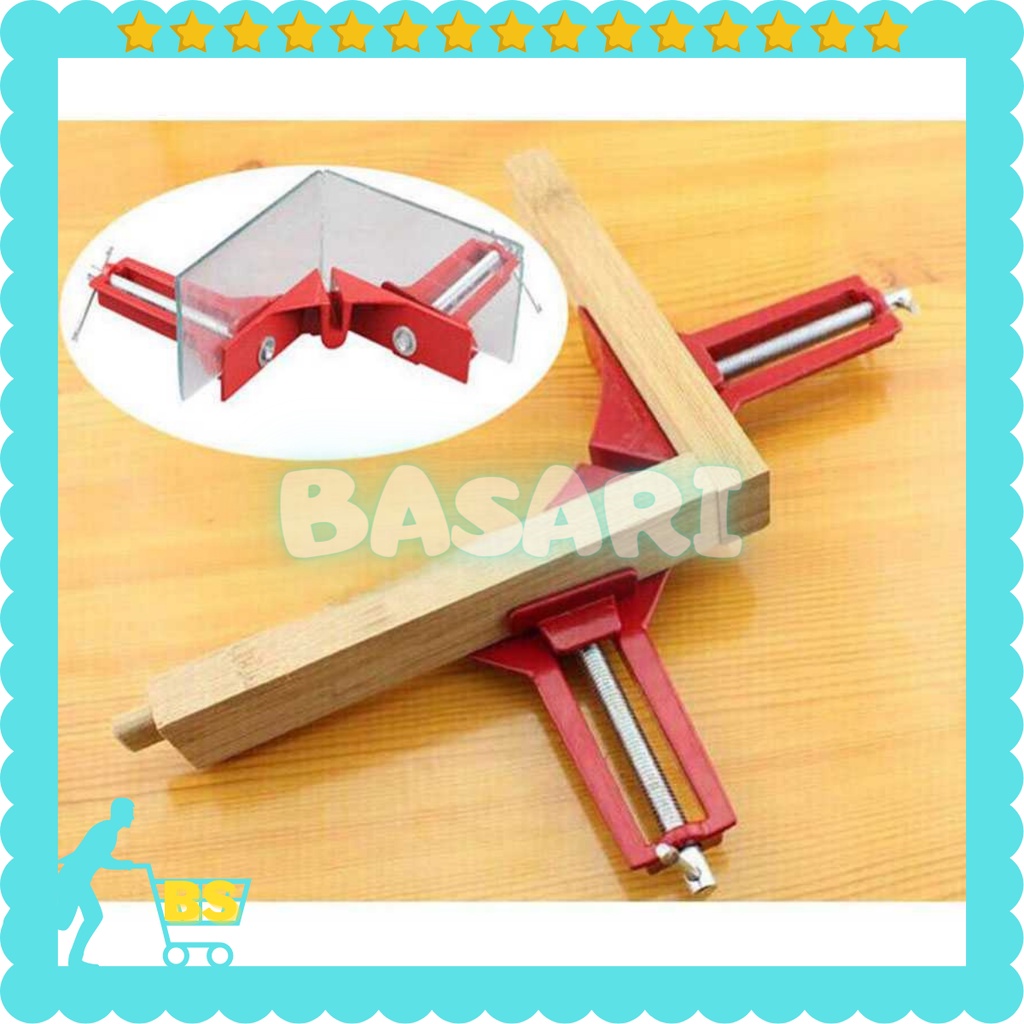 Jual HOMEMART Penjepit Clamp Klem Siku Sudut kayu /kaca/Klem Penjepit ...