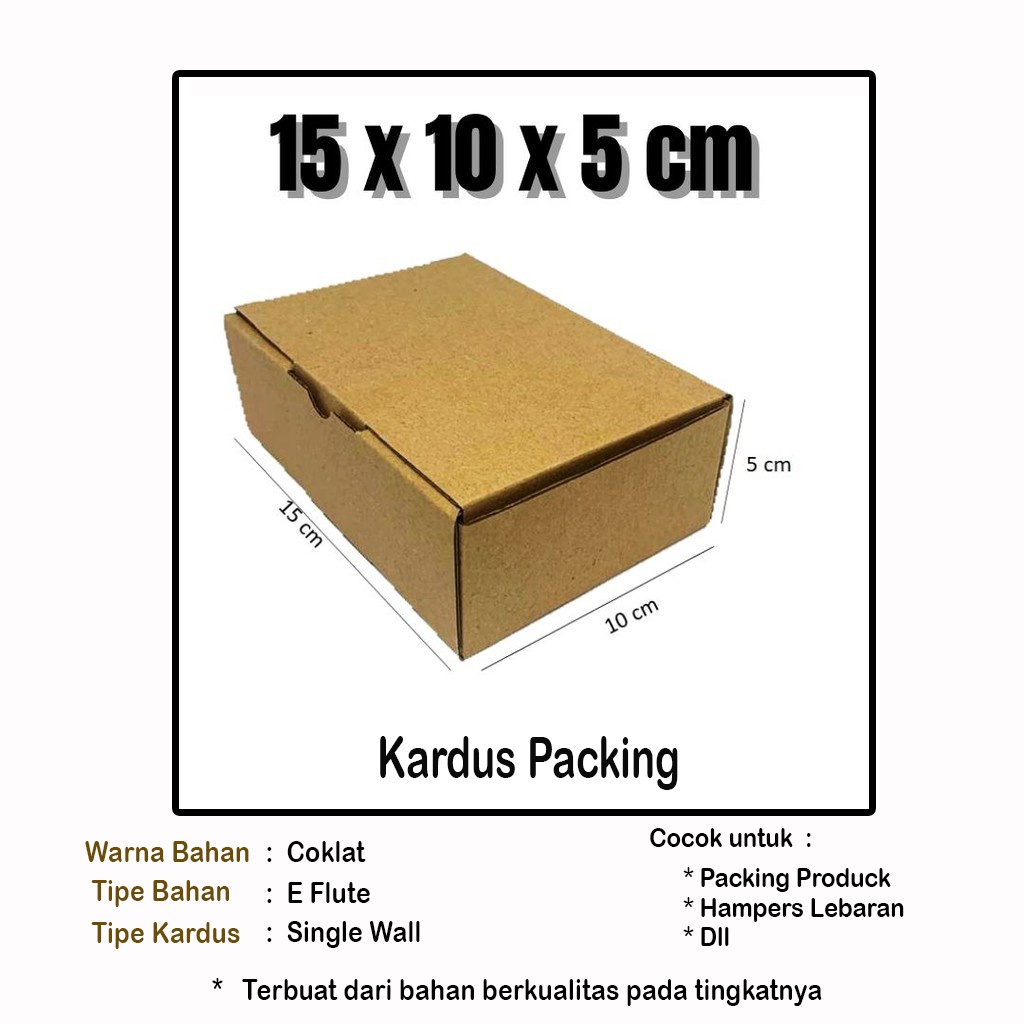 Jual Kardus Packing 15x10x5 cm | Box Kemasan | Box Produck | Box ...