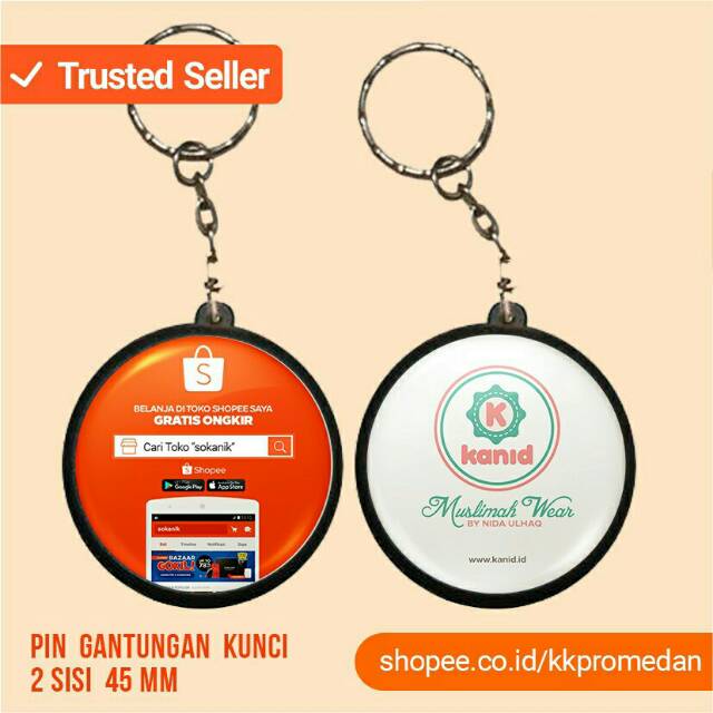 Jual Ganci 2 sisi 45mm Satuan (Custom) | Shopee Indonesia