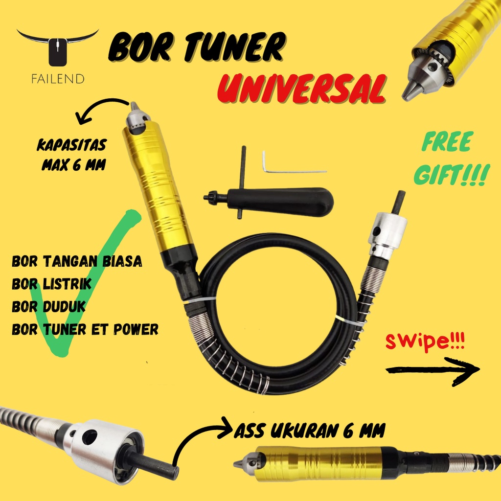 Jual Mesin Bor Tuner Foredom Handpiece Kabel Flexible Flexibel Cuner ...