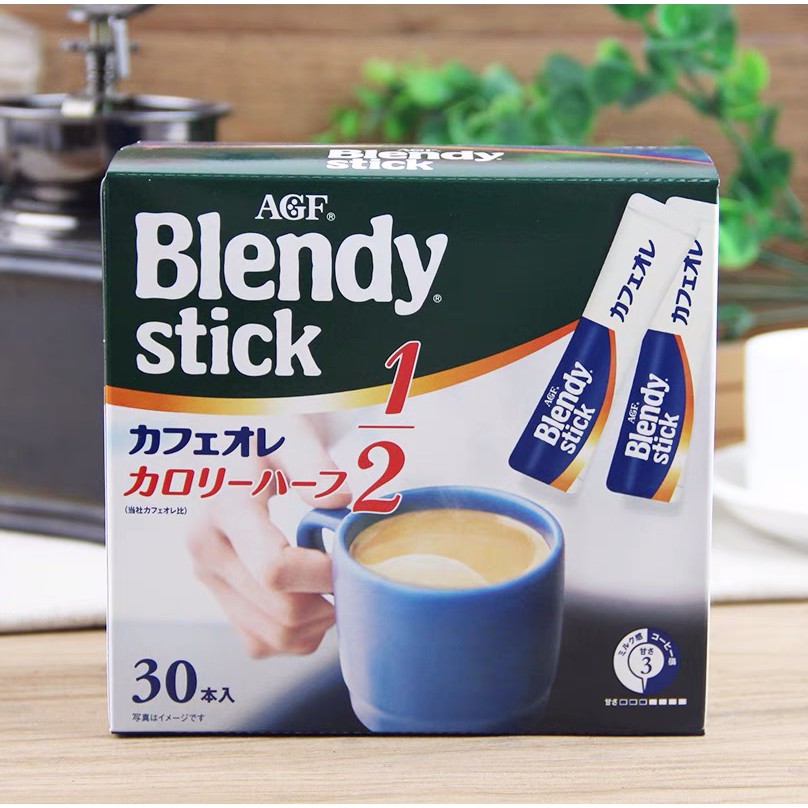 Jual AGF Blendy Stick Half Calorie Cafe Au Lait Instant Coffee | Shopee ...