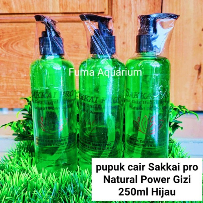Jual Sakkai Pro Pupuk Cair Aquascape Natural Power Gizi 250ml Hijau ...