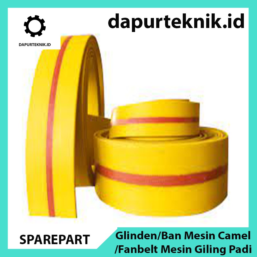 Jual Ban Mesin Flat Transmission Belt Kuning Fanbelt Sabuk Selendang ...