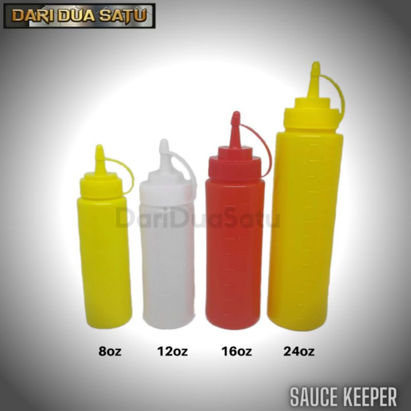 Jual Botol Saos Sambal Kecap Mayonaise Sauce Kepeer 8oz 12oz 16oz 24oz ...