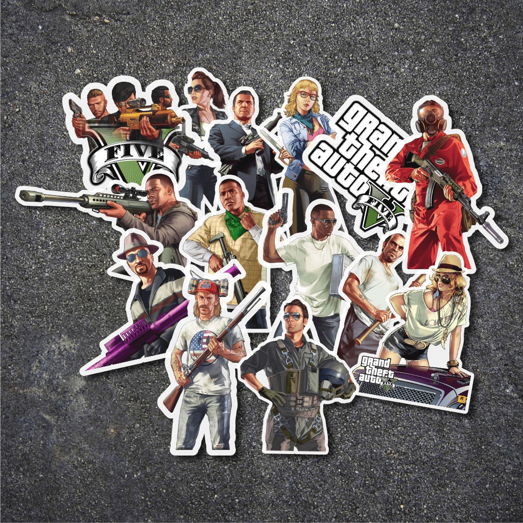 Jual stiker Game GTA V /Sticker Pack | Shopee Indonesia