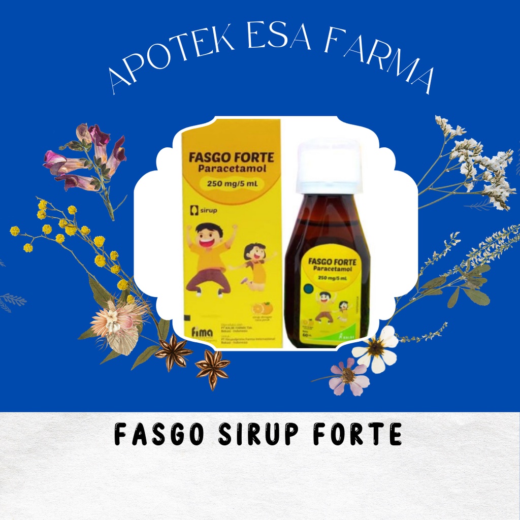Jual FASGO FORTE 250 MG/ 5 ML SYRUP 60 ML | Shopee Indonesia