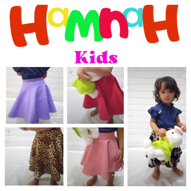 Jual Rok Mini Flare Anak 1,5 - 4 Thn Scuba Premium || Rok Tari Dance ...