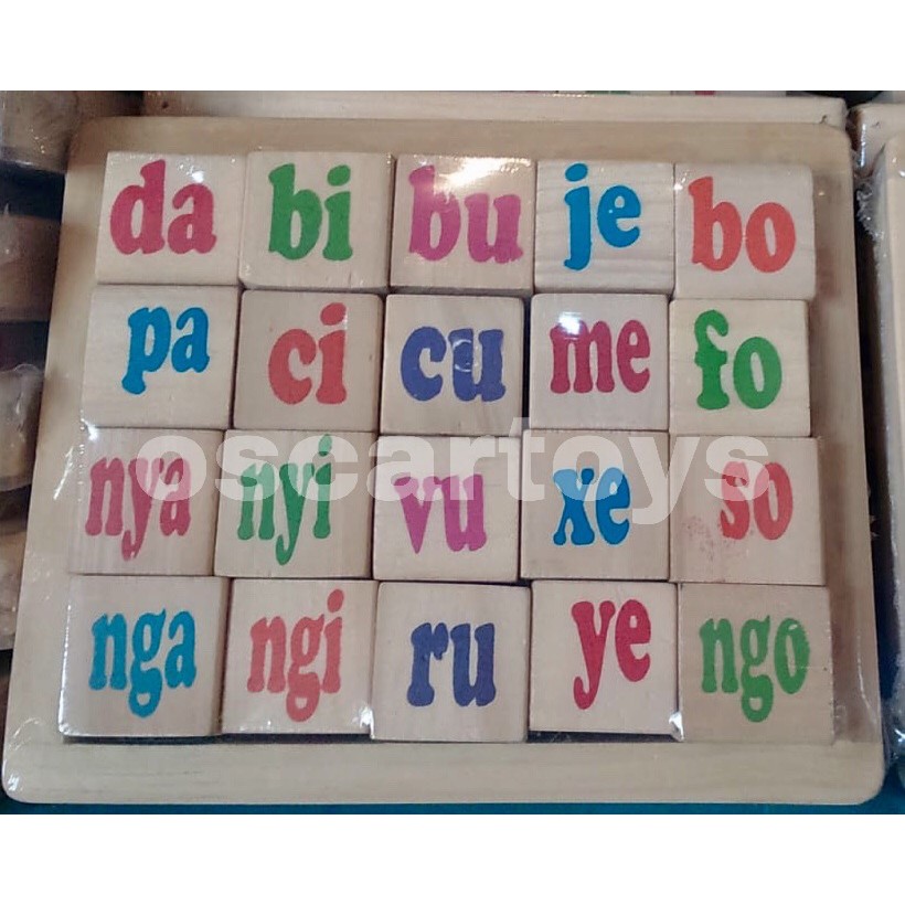 Jual OT - Balok Belajar Suku Kata | Shopee Indonesia