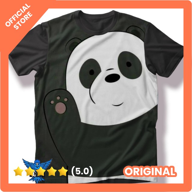 Jual Kaos Anak Laki Laki Gambar Panda We Bare Bears Kekinian Baju ...