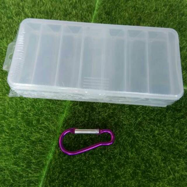 Jual KOTAK UMPAN MINOW/LURE BOX DOUBLE SIDE FREE CARABINER - L65 | Shopee Indonesia