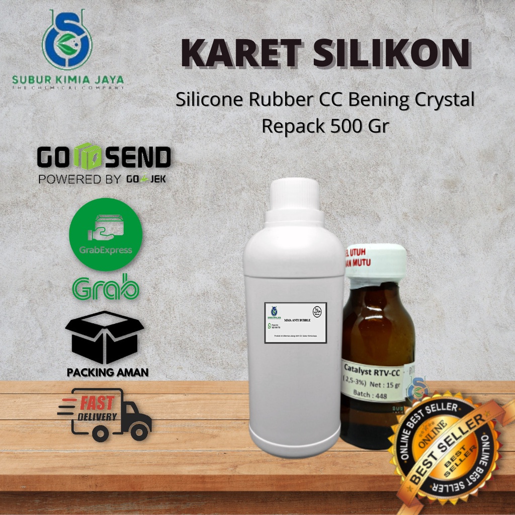 Jual Silicone Rubber RTV CC Bening Crystal Clear / Karet Silikon Bening ...