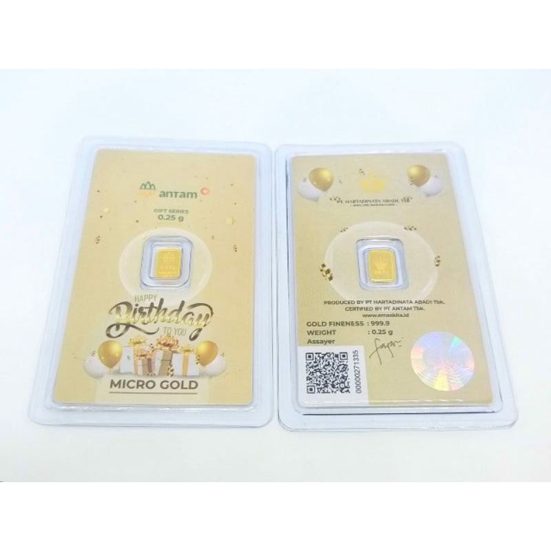 Jual LM MICRO GOLD ANTAM HARTADINATA LUXURY 0.1 GR / LOGAM MULIA HRTA ...