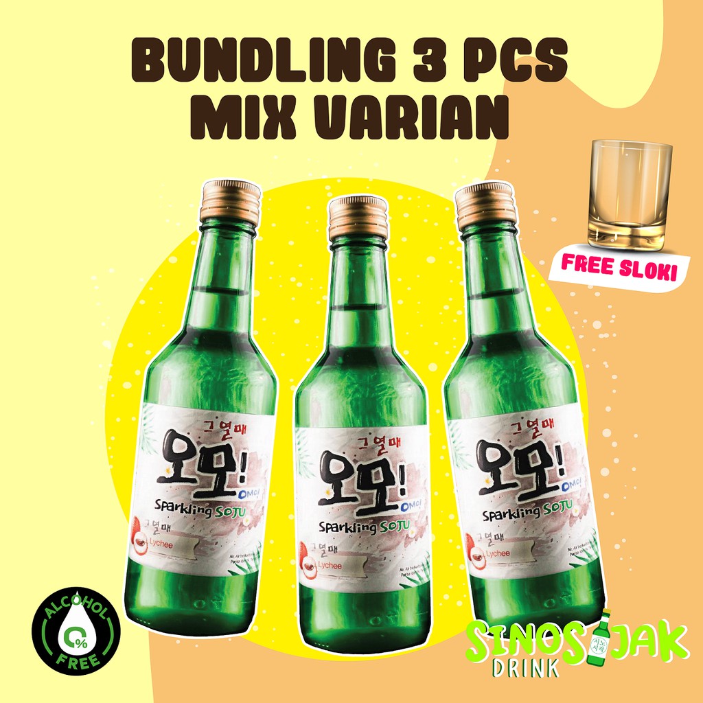 Jual FREE SLOKI! Paket 3pcs Mix Varian OMO! Sojuu Non alkohol | Shopee ...