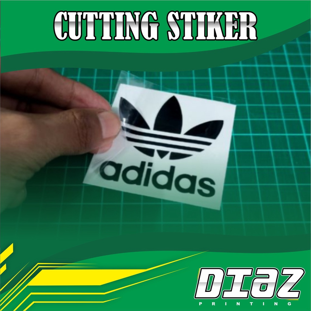 Jual STIKER ADIDAS | STICKER CUTTING BAHAN ORACAL CUSTOM | Shopee Indonesia