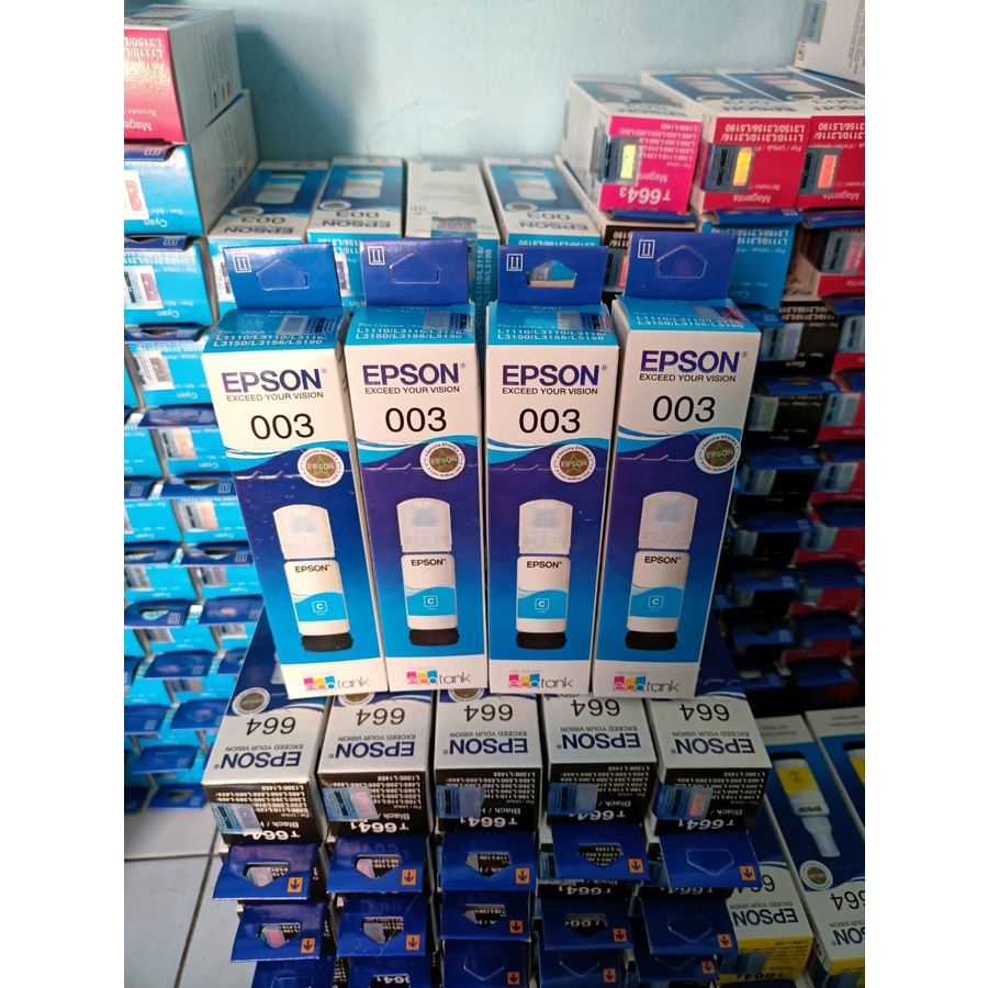 Jual Tinta Epson 003 Cyan | Shopee Indonesia