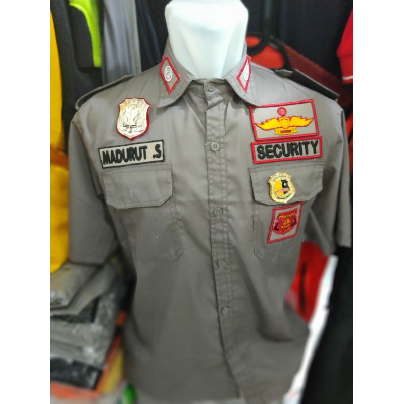 Jual Baju seragam security dan satpam Pdh terbaru 1stel plus artibut ...