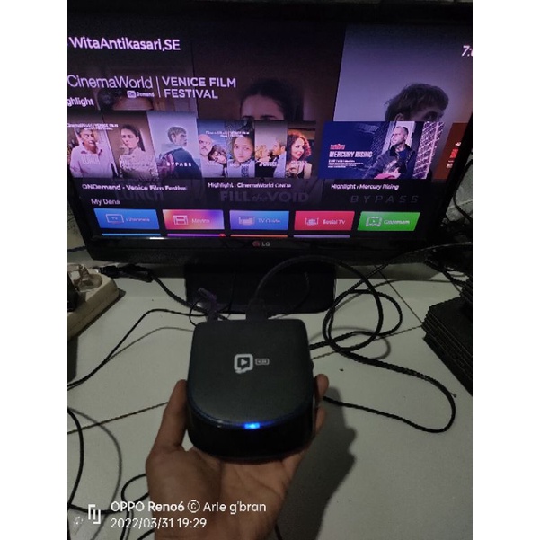 Jual STB DENS TV SIAP PAKE SECOND NORMAL(UNIT PLUS ADAPTOR | Shopee Indonesia