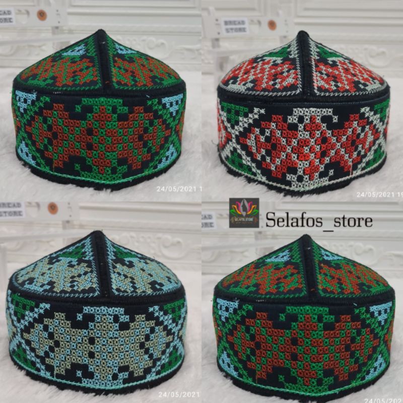 Jual PECI SONGKOK KOPIAH PAKISTAN MOTIF RANDOM MULTI WARNA - PECI PRIA ...