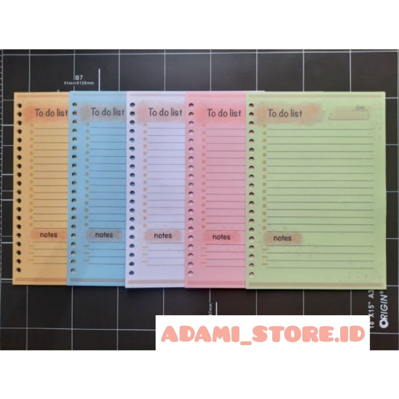 Jual Note Daily Planner Catatan Harian Binder A7 A6 A5 B5 | Shopee ...