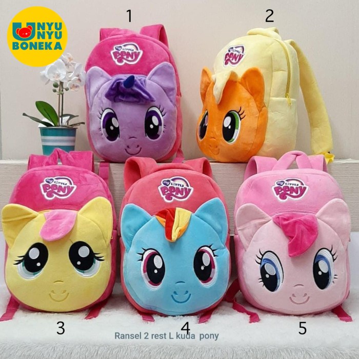 Jual Tas ransel BESAR anak sekolah paud tk sd smp olaf Boneka unicorn pony - Orange | Shopee ...
