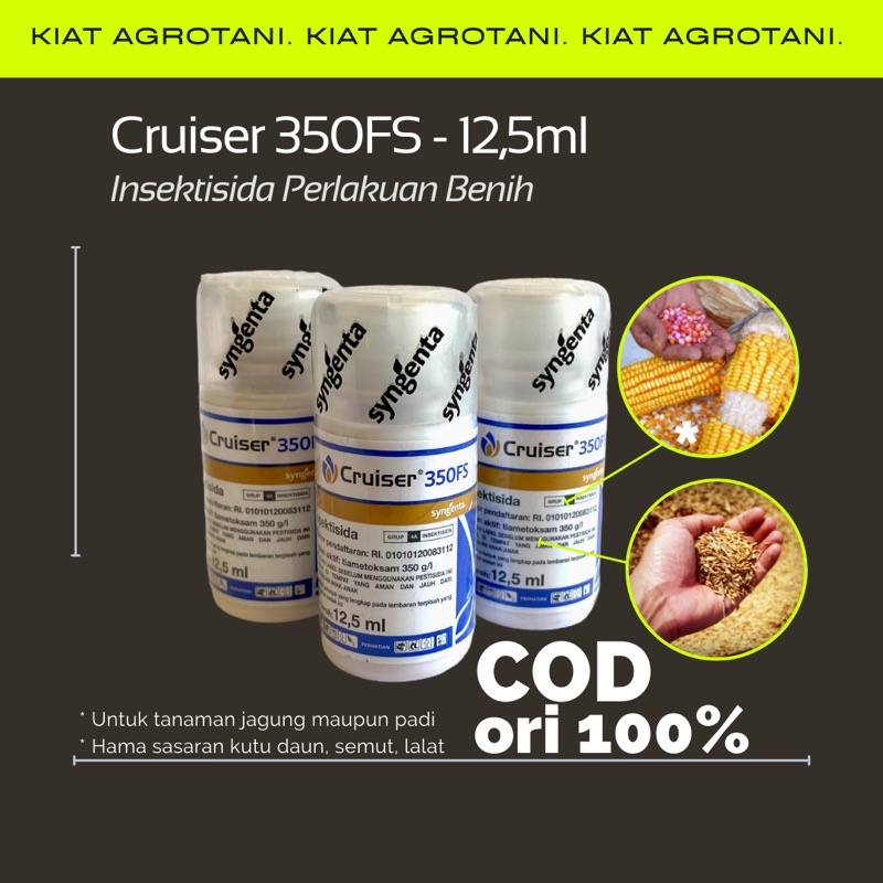 Jual Insektisida Obat Anti Hama CRUISER 350SF 12,5ml Perlakuan Benih ...