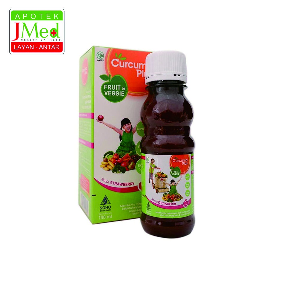 Jual CURCUMA PLUS FRUIT & VEGGIE 100 ML | Shopee Indonesia