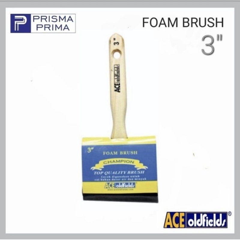 Jual Kuas Busa Spon ACE OLDFIELDS Cat Tembok Politur Kayu Minyak 3 Inch ...