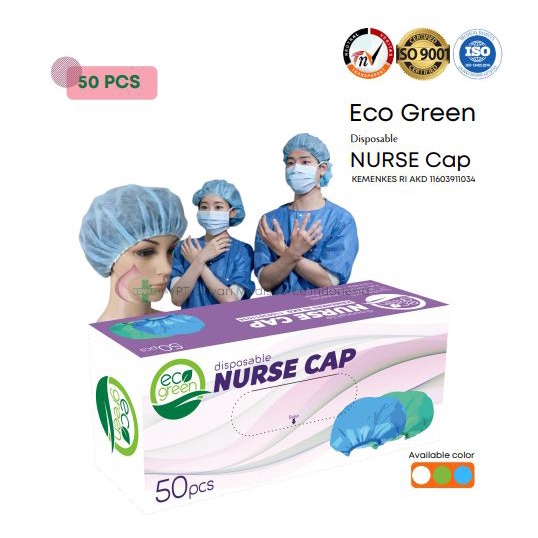 Jual Nurse Cap Eco Green - KEMENKES RI AKD | Shopee Indonesia