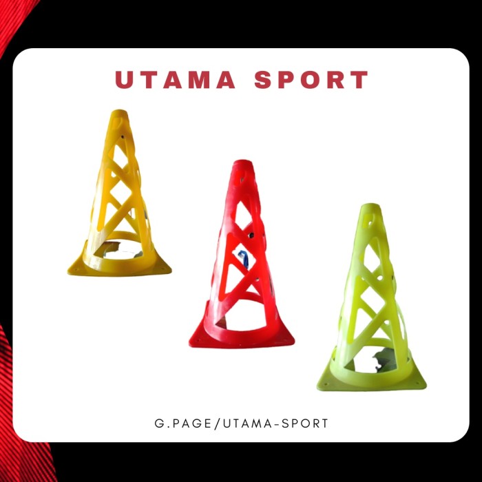 Jual Cone Kerucut Lentur Alat Latihan Olahraga Sepakbola dan Futsal ...