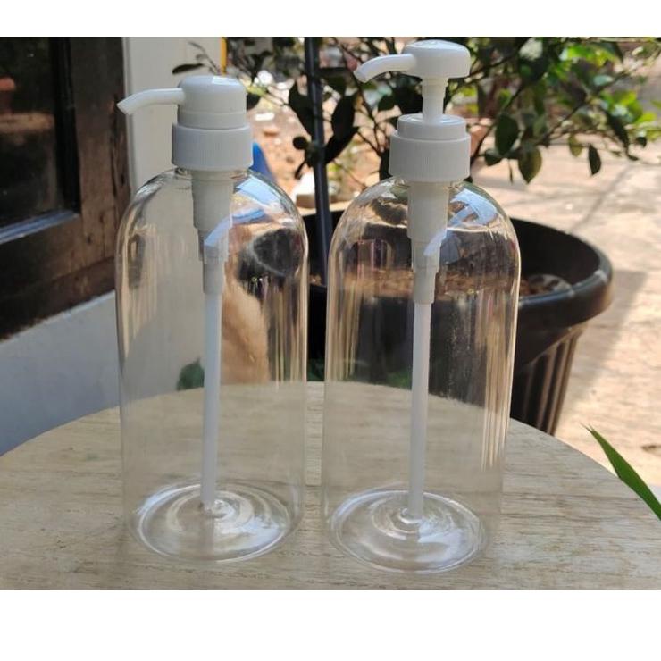 Jual New Mart,,, Botol Pump 1000 ml Plastik Tebal - Botol Pump 1 Liter - Botol Pump 1000 ml ...