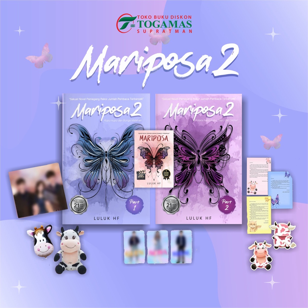 Jual READY!! MARIPOSA / MARIPOSA 2 - LULUK HF (NOVEL WATTPAD) | Shopee ...