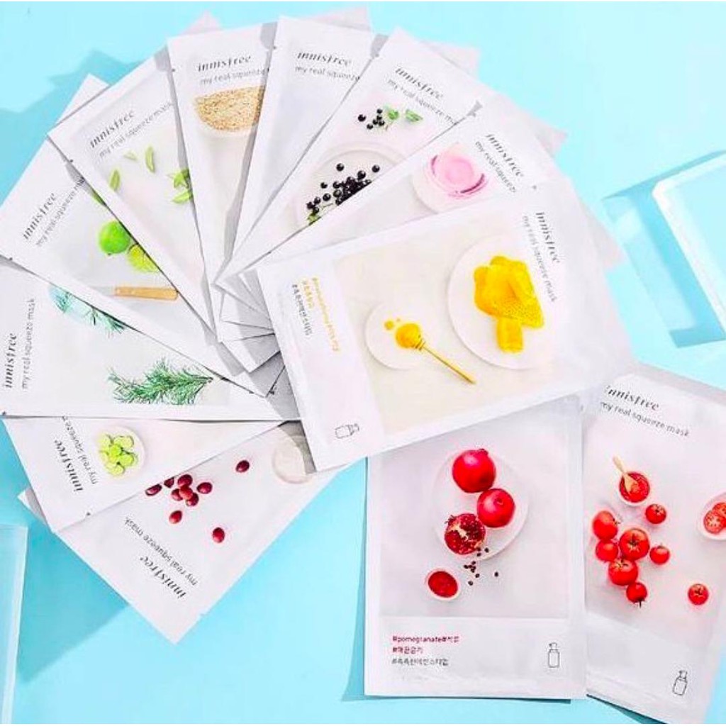 Jual INNISFREE MY REAL SQUEEZE SHEET MASK 23ML / MASKER INNISFREE | Shopee Indonesia