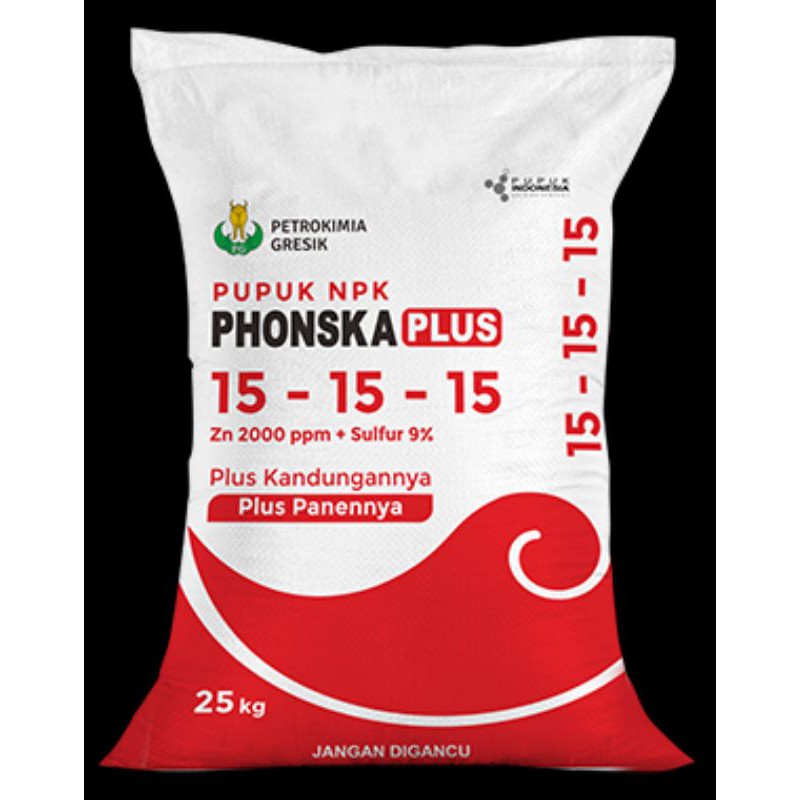 Jual pupuk NPK PHONSKA PLUS 15-15-15 + PLUS repack 10gr sekali tabur pada tanaman hias maupun ...
