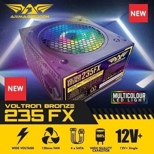 Jual Power Supply ARMAGEDDON VOLTRON Bronze 235FX | Shopee Indonesia