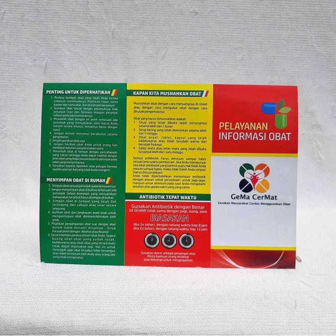Jual Leaflet Brosur Informasi Obat dan Cara Penyimpanan Obat/ PROMO ...