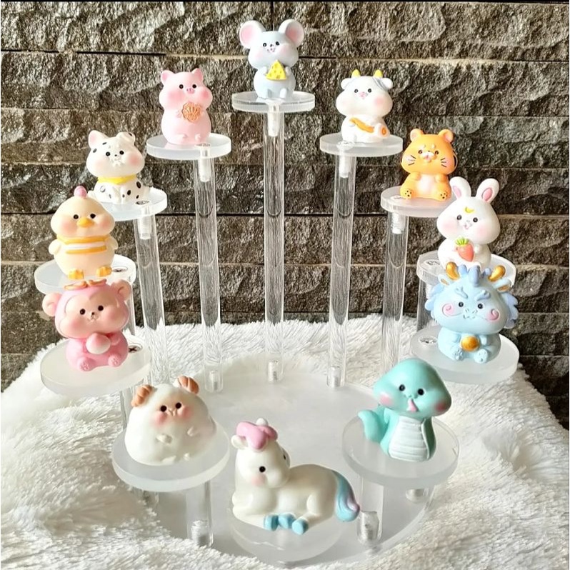 Jual pajangan shio mini/tikus/kerbau/macan/harimau/kelinci/naga/ular ...