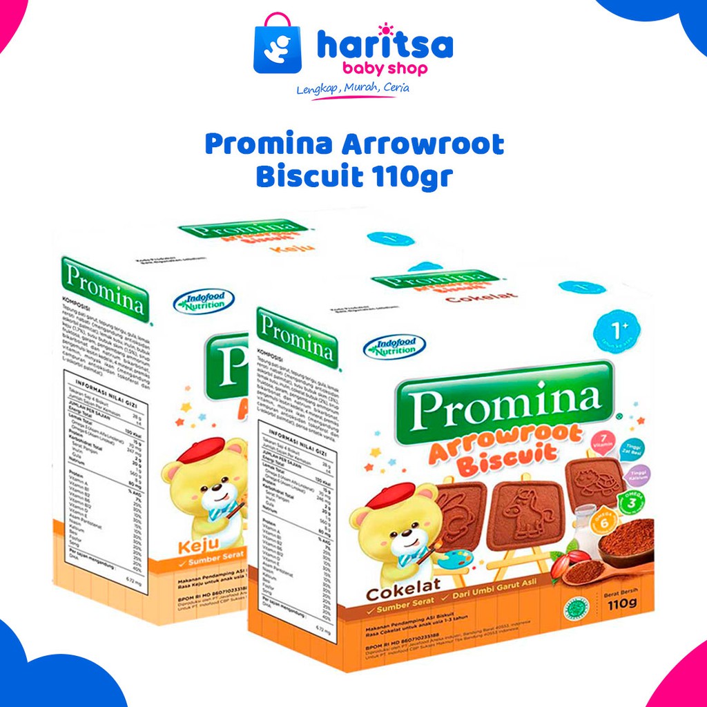 Jual Promina Biskuit Bayi Cookies Snack Bayi Arrowroot New 110gr 12 ...